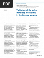 MEG Voice Handicap Index VHI 10 | PDF | Language Arts & Discipline