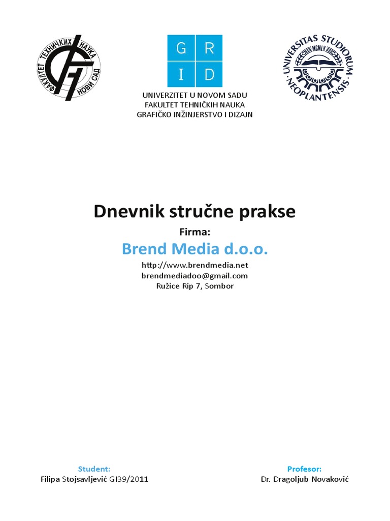 Dnevnik Strucne Prakse | PDF