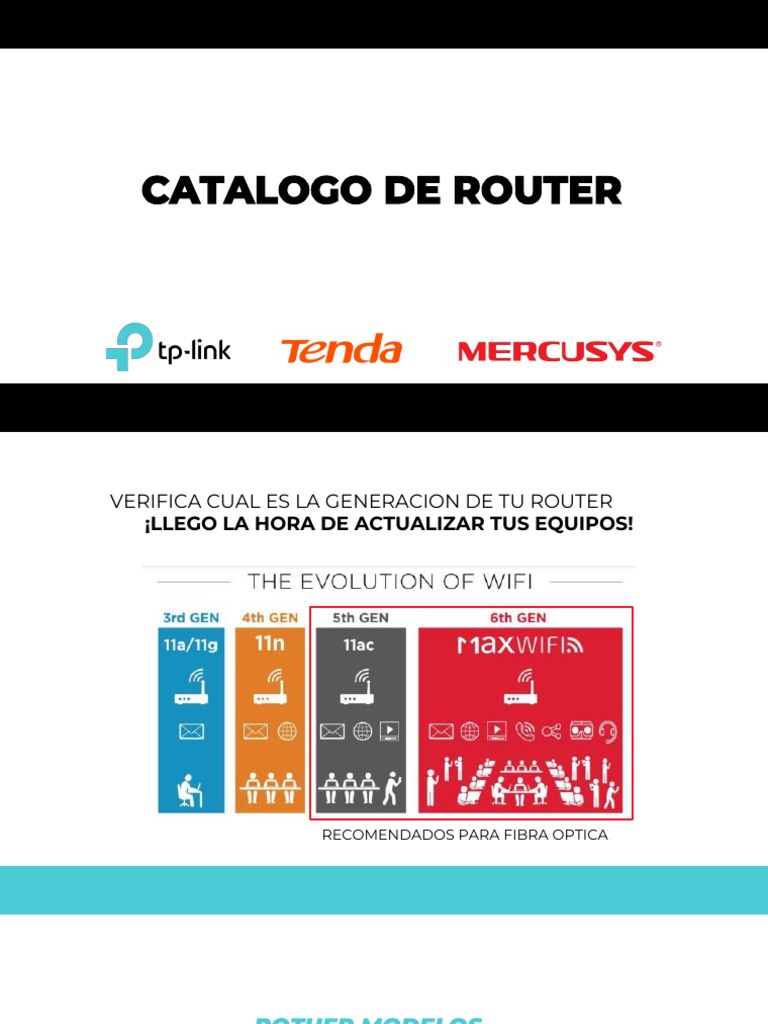 Catalogo de Router | PDF | Enrutador (Computación) | Wifi