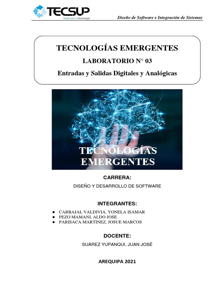 L03 - Entradas y Salidas Digitales y Analógicas | PDF | Diodo emisor de ...