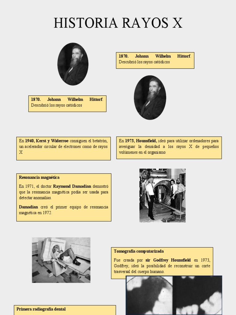 Historia de los Rayos X y Radiografías | PDF | Rayo X | Ct Scan
