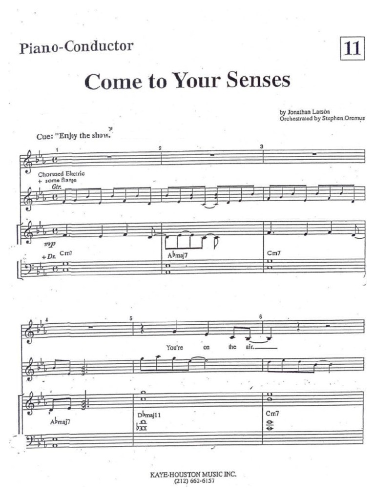 Come To Your Senses | PDF