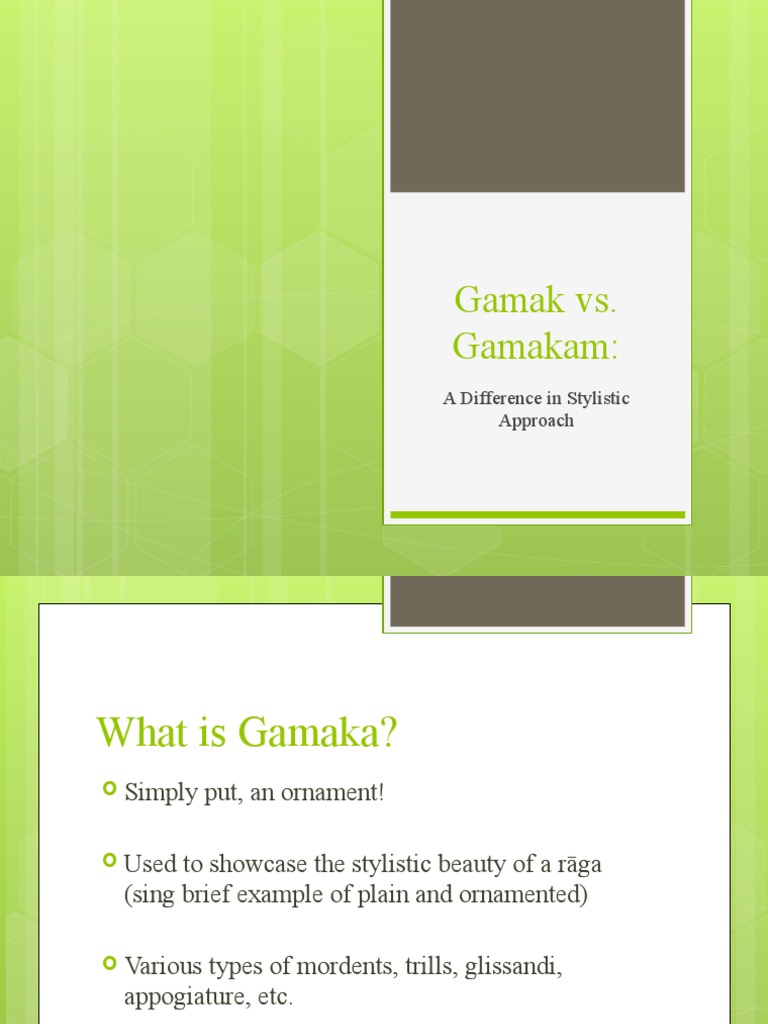 Gamaka Presentation | PDF | Elements Of Music | Music Theory