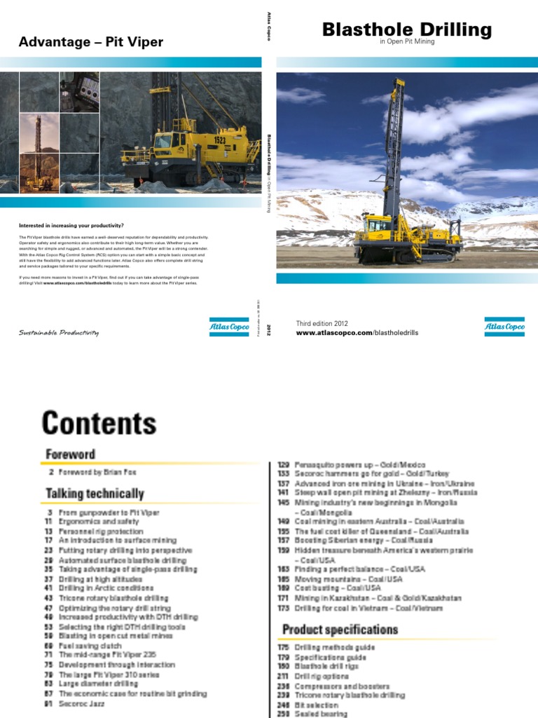 2012 Blasthole Reference Book, 3rd Edition | PDF | Drill | Coal Mining