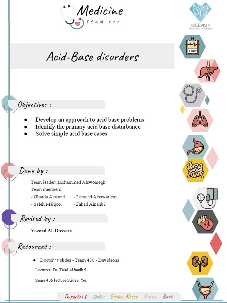 14-Acid-Base Disorders | PDF | Causes Of Death | Medical Specialties