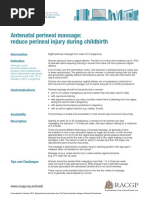 Perineal Care: South Australian Perinatal Practice Guideline | PDF ...