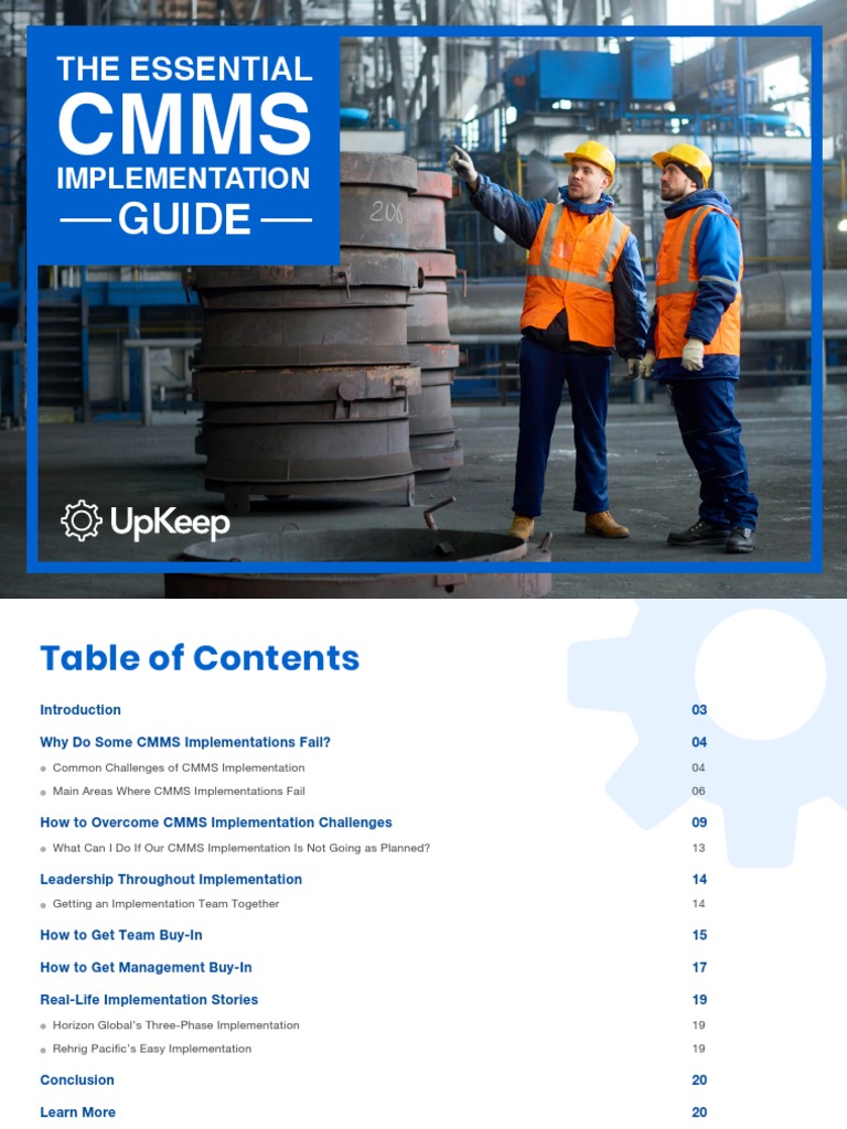 The Essential CMMS Implementation Guide | PDF | Software | Information Technology Management