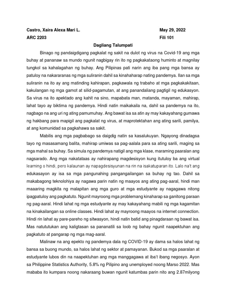 Dagliang Talumpati | PDF