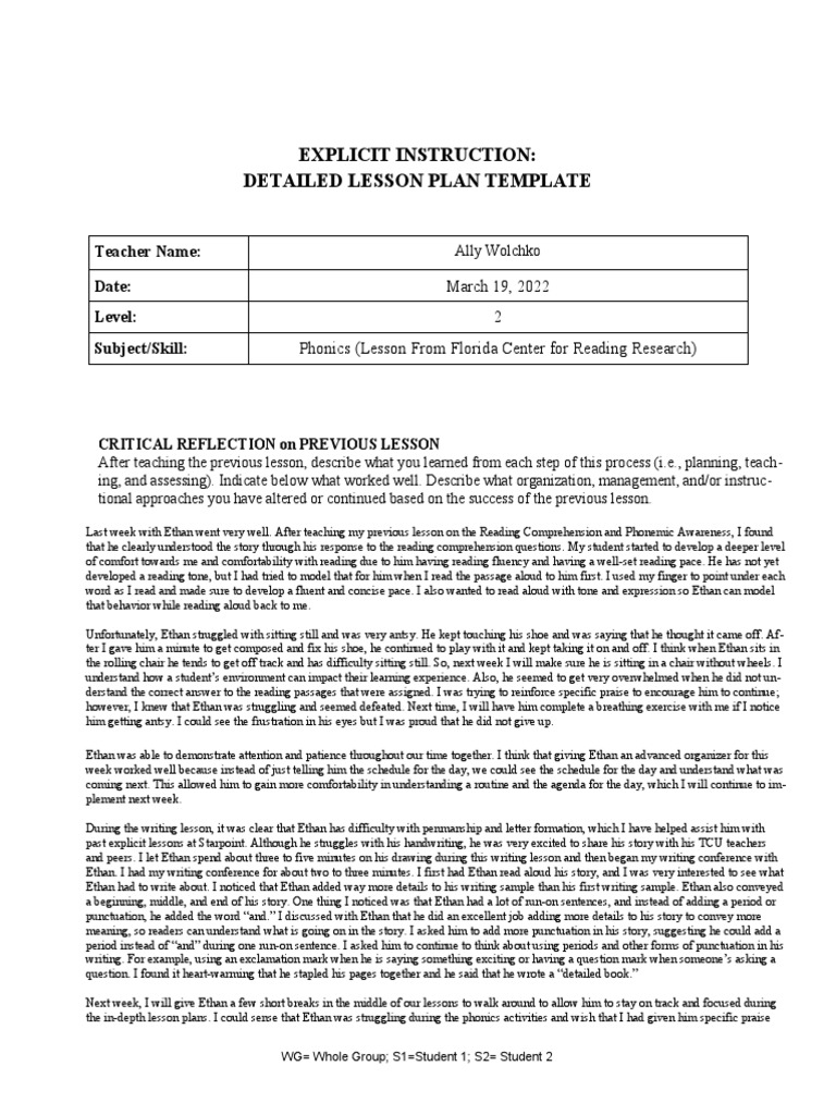 Phonics Explicit Instruction LP Longr 2019 | PDF | Phonics | Syllable