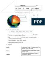 Atividade Avaliativa - Estrutura Da Terra | PDF | Terra | Crosta (Geologia)