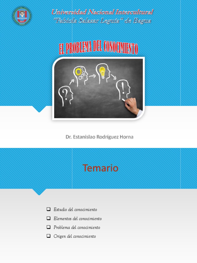 El Problema Del Conocimiento | PDF | Verdad | Conocimiento