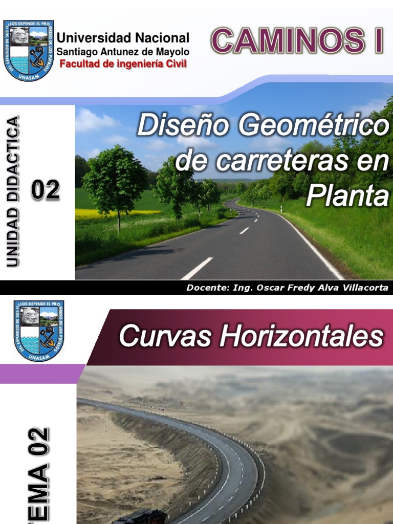 UD 02 - Tema 02 - Curvas Horizontales | PDF | Curva | Aceleración