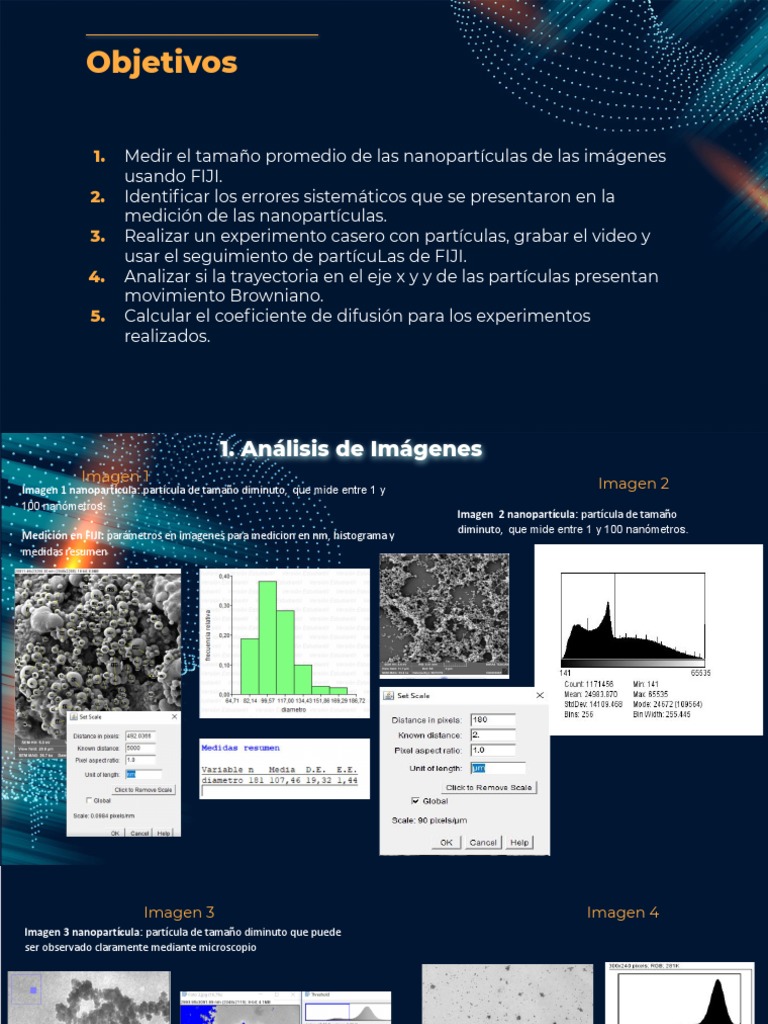 Análisis de Imágenes y Experimento Semana IV-2-9 | PDF | Experimentar | Nanopartículas