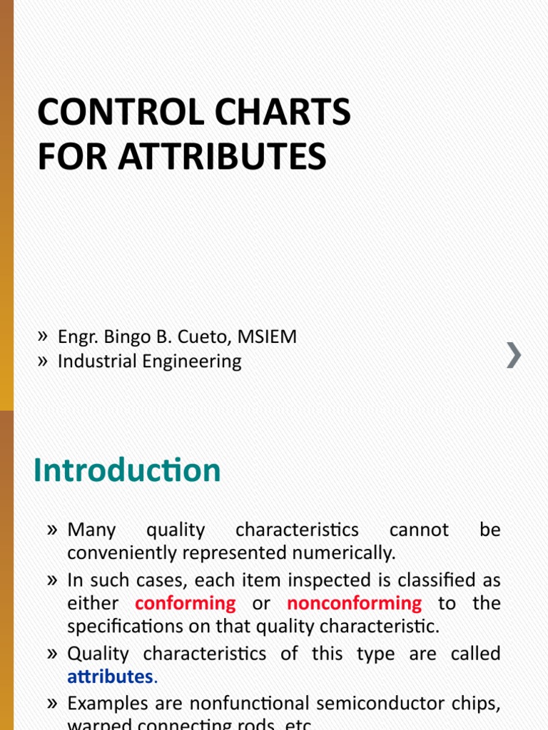 Attribute Control Charts Overview | PDF | Sampling (Statistics ...