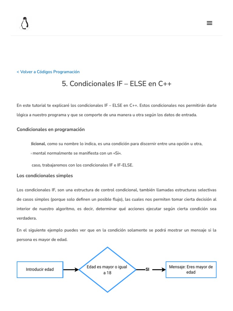Condicionales IF y IF-ELSE en C++ | PDF | C ++ | Programación de ...