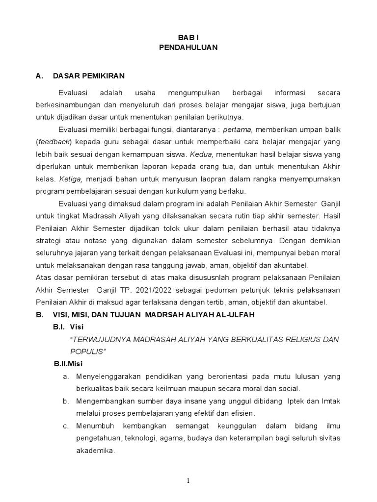 Program PAS 2021-2022 | PDF