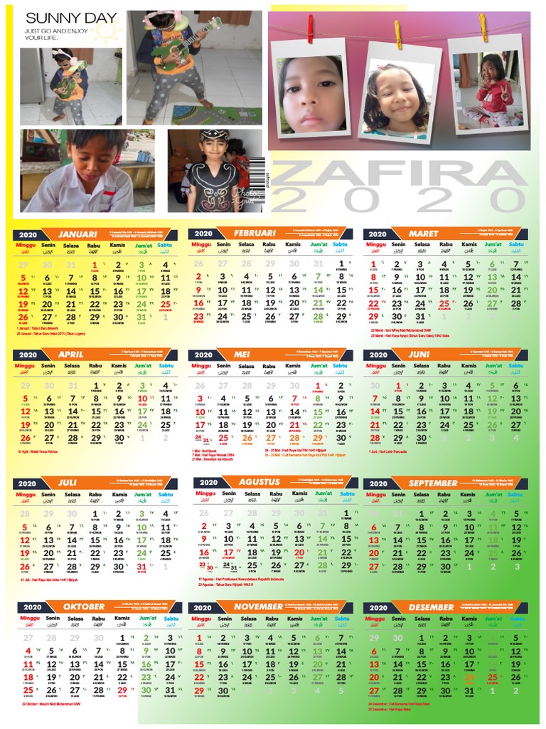 Template Kalender 2020 A3 | PDF