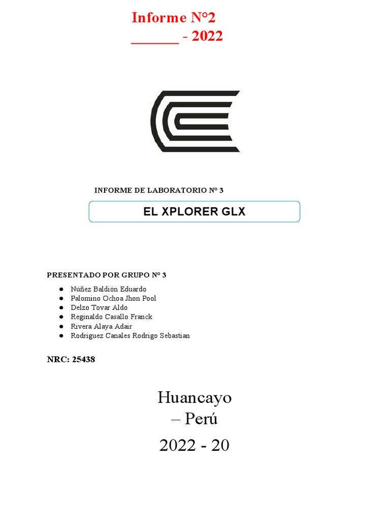 Informe N°3 | PDF | Laboratorios | Experimentar