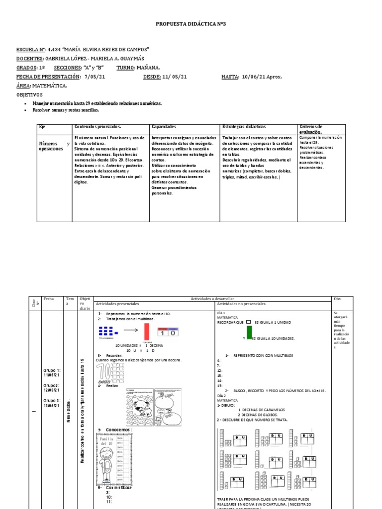 PROPUESTA 3 Velarde 2021matematica | PDF | Conceptos matemáticos | Lexicología