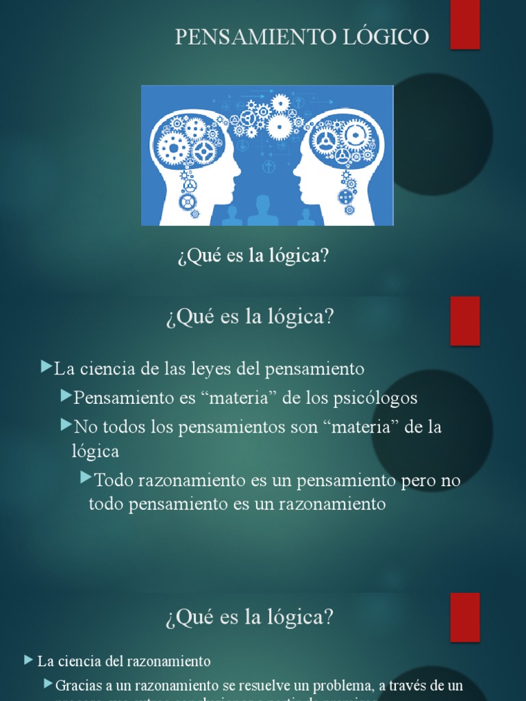 Clases 2, 3 y 4 Pensamiento Lógico | PDF | Pensamiento | Lógica