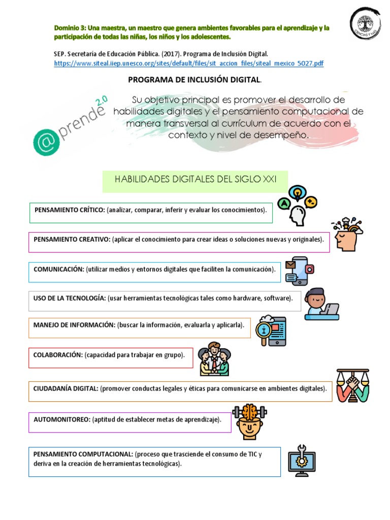Programa de Inclusion Digital | PDF | Inclusión (Educación ...
