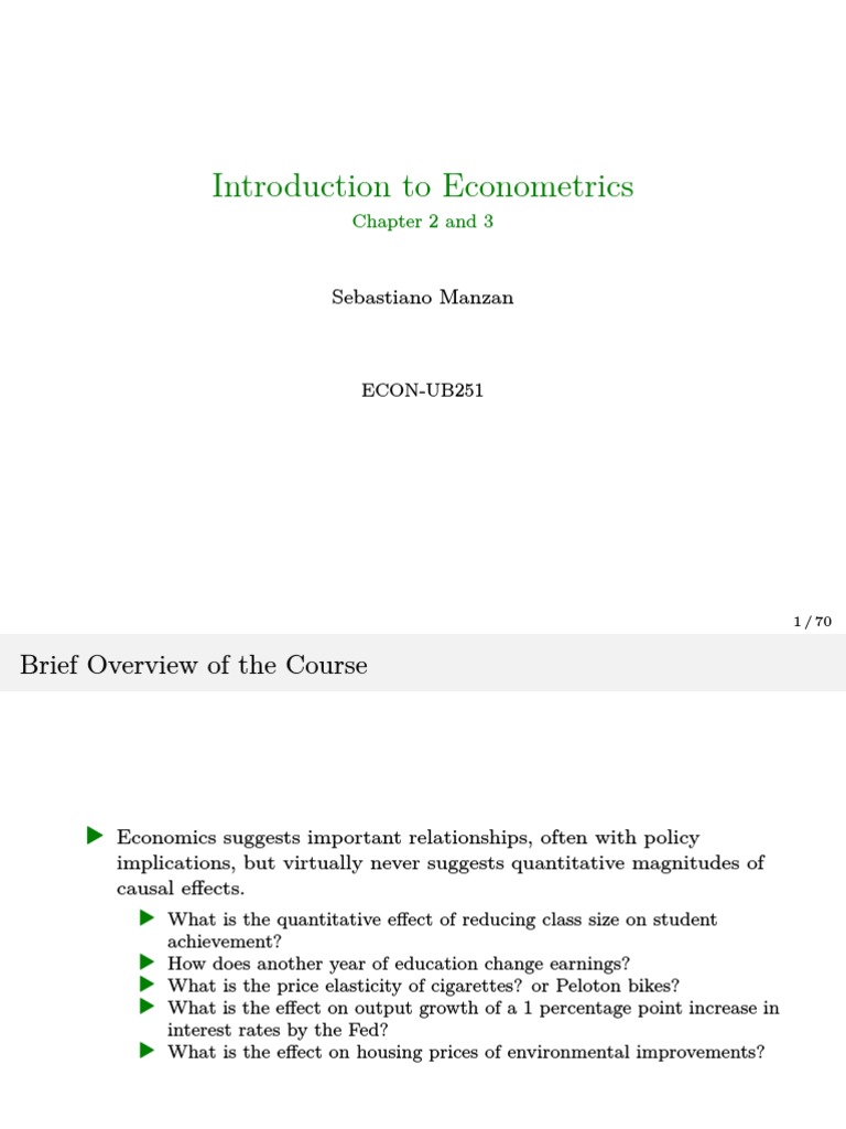 Manzan SW4e Ch01 02 03 | PDF | P Value | Probability Distribution