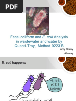 Colilert-18 SOP 2016 | PDF | Escherichia Coli | Water