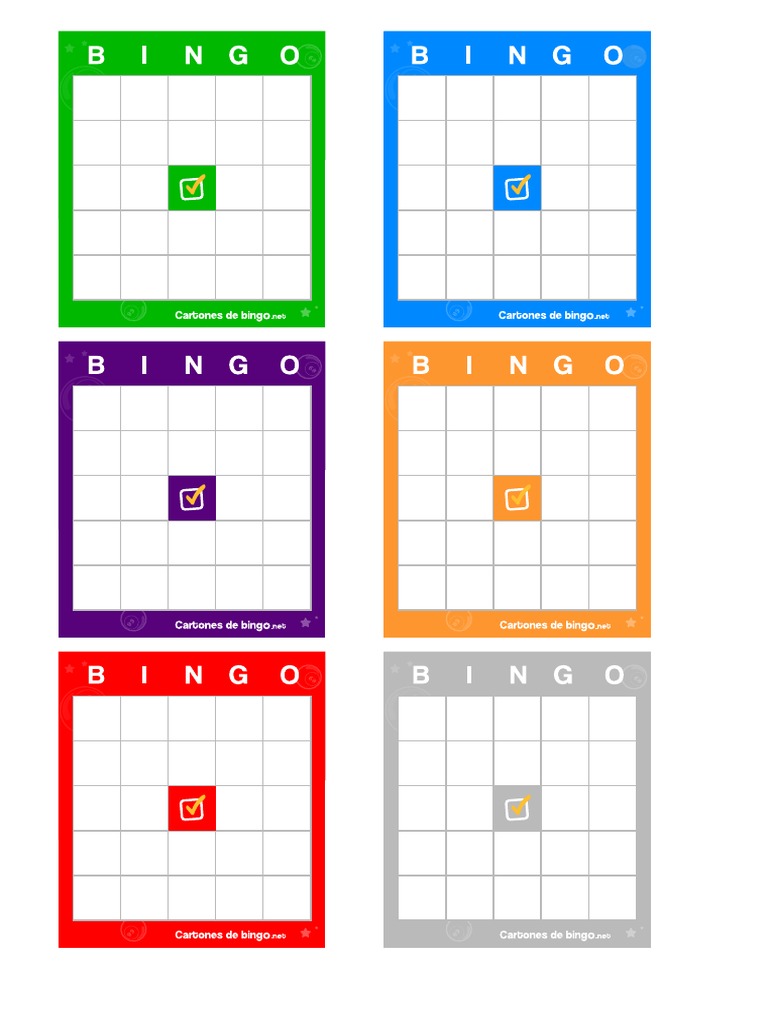 75-Vacio Carton Dee Bingo para Completar | PDF