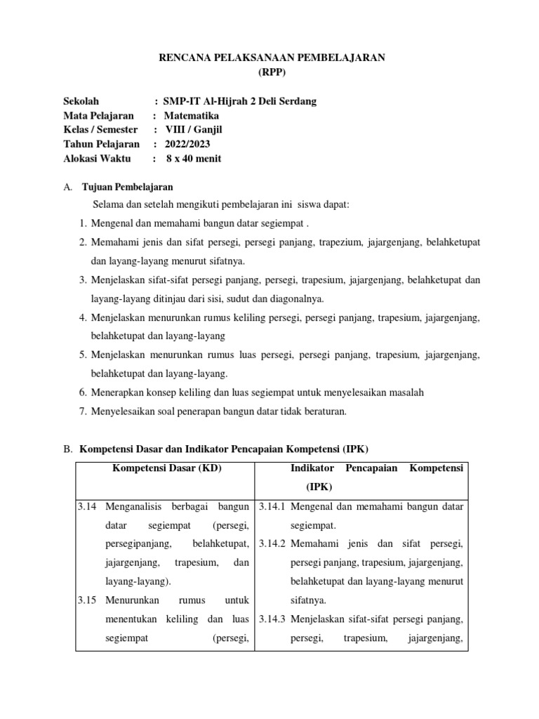 Lembar Validasi RPP | PDF