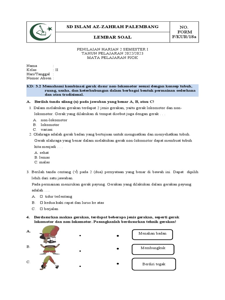 Soal Ph 2 Kelas 2 Ganjil 2022 2023 Pdf