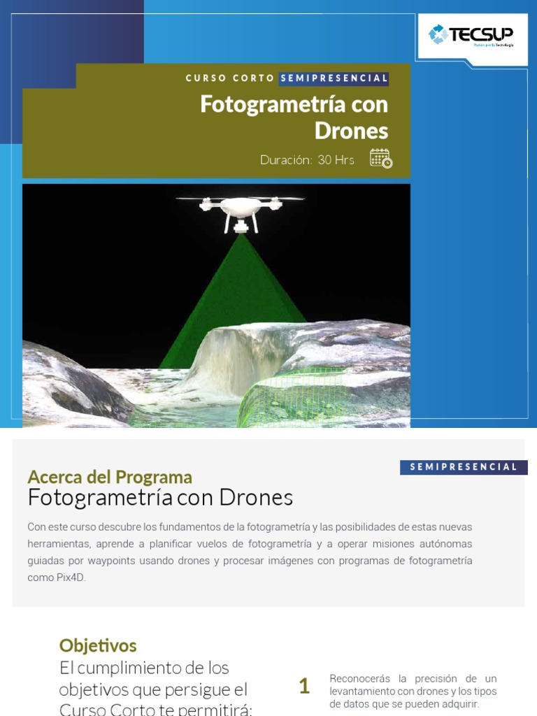 Fotogrametría con Drones: Curso 30 Hrs | PDF
