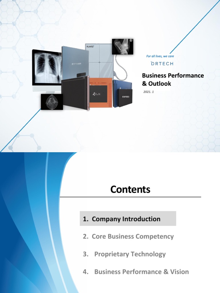 DR Tech Company Presentation | PDF | Mammography | Radiography