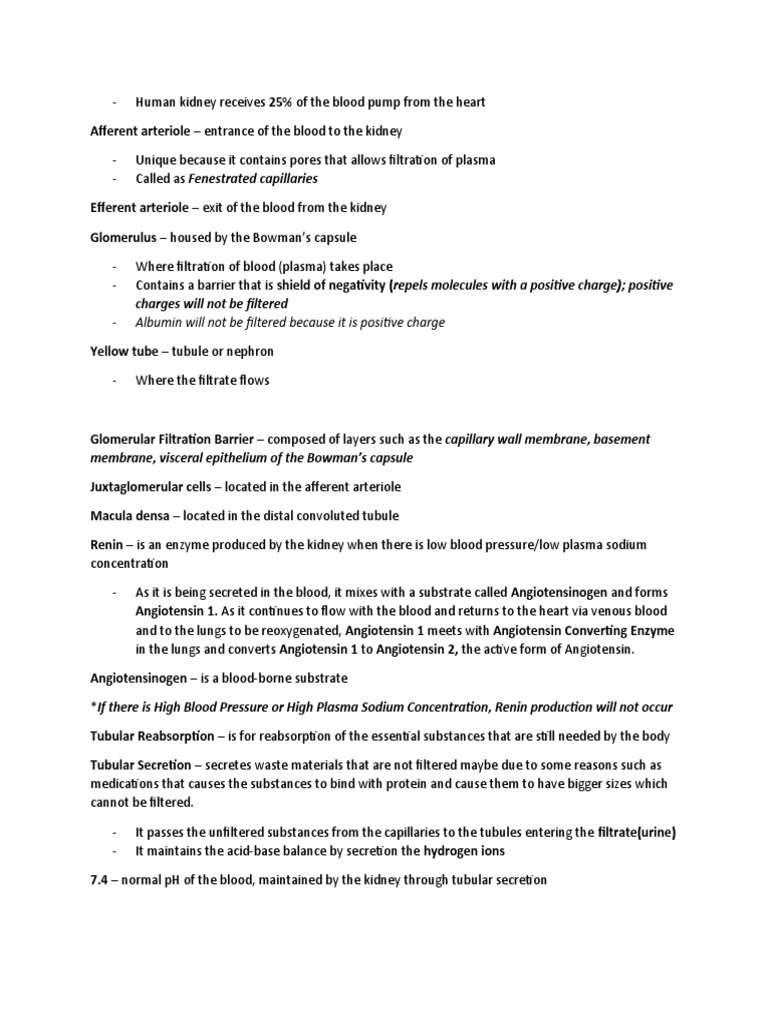 AUBF Chapter 3-Reviewer | PDF | Angiotensin | Animal Anatomy