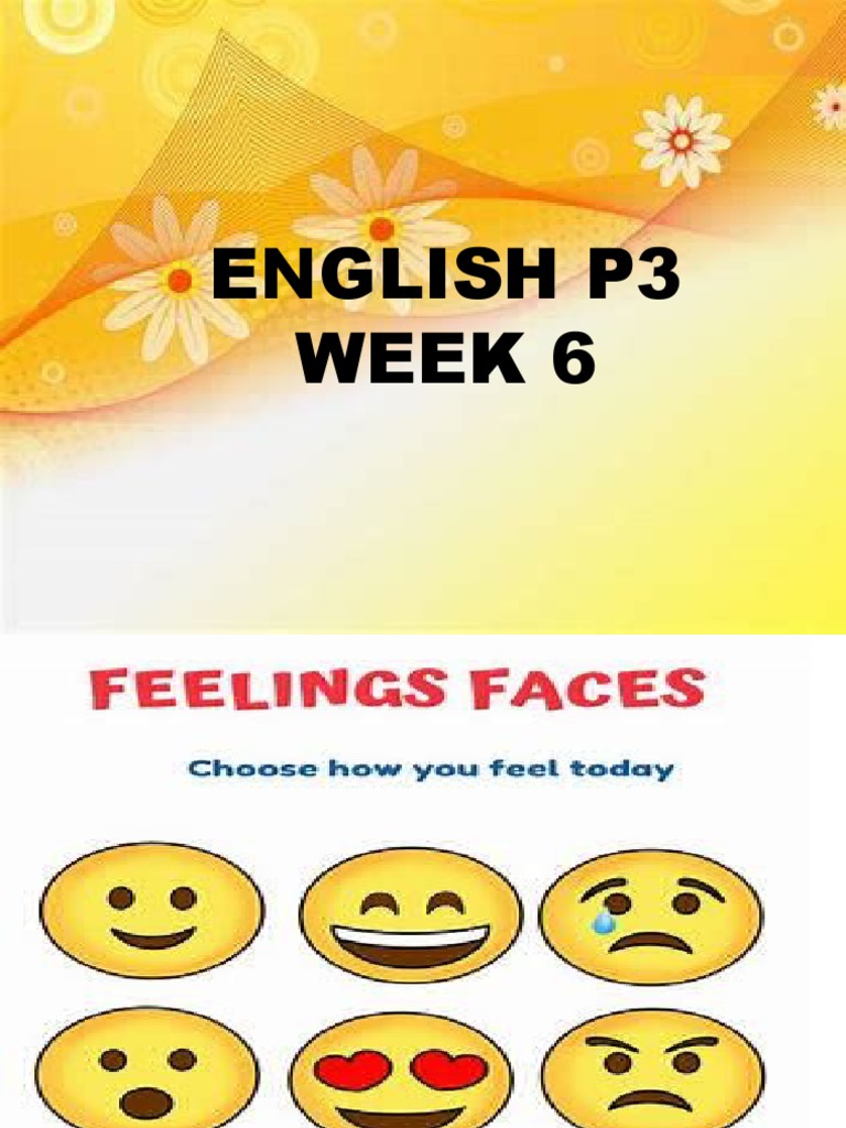 P3. English Week 6 | PDF