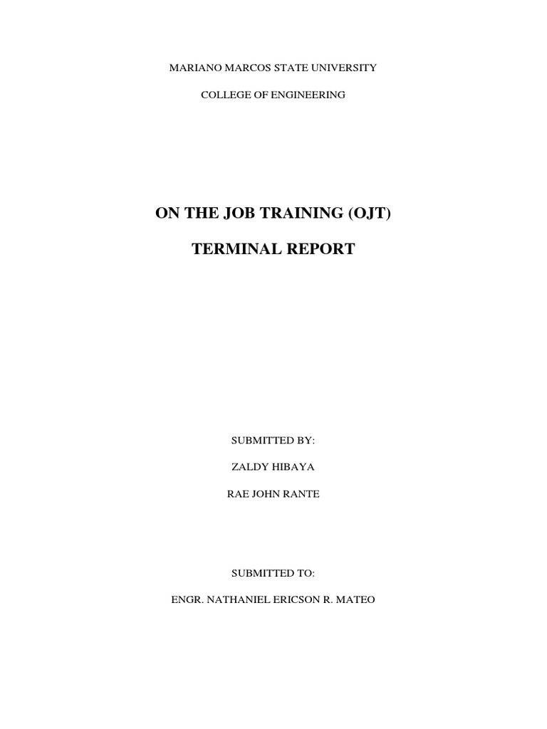 Terminal Report | PDF