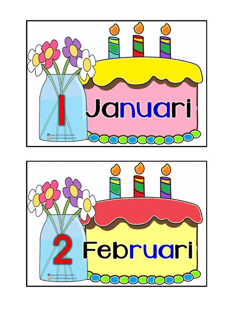 Nama Nama Bulan | PDF