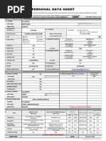 CS Form No. 212 Personal Data Sheet Revised | PDF