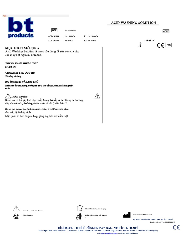 1 ACID WASHING SOLUTION - Tr.vi | PDF