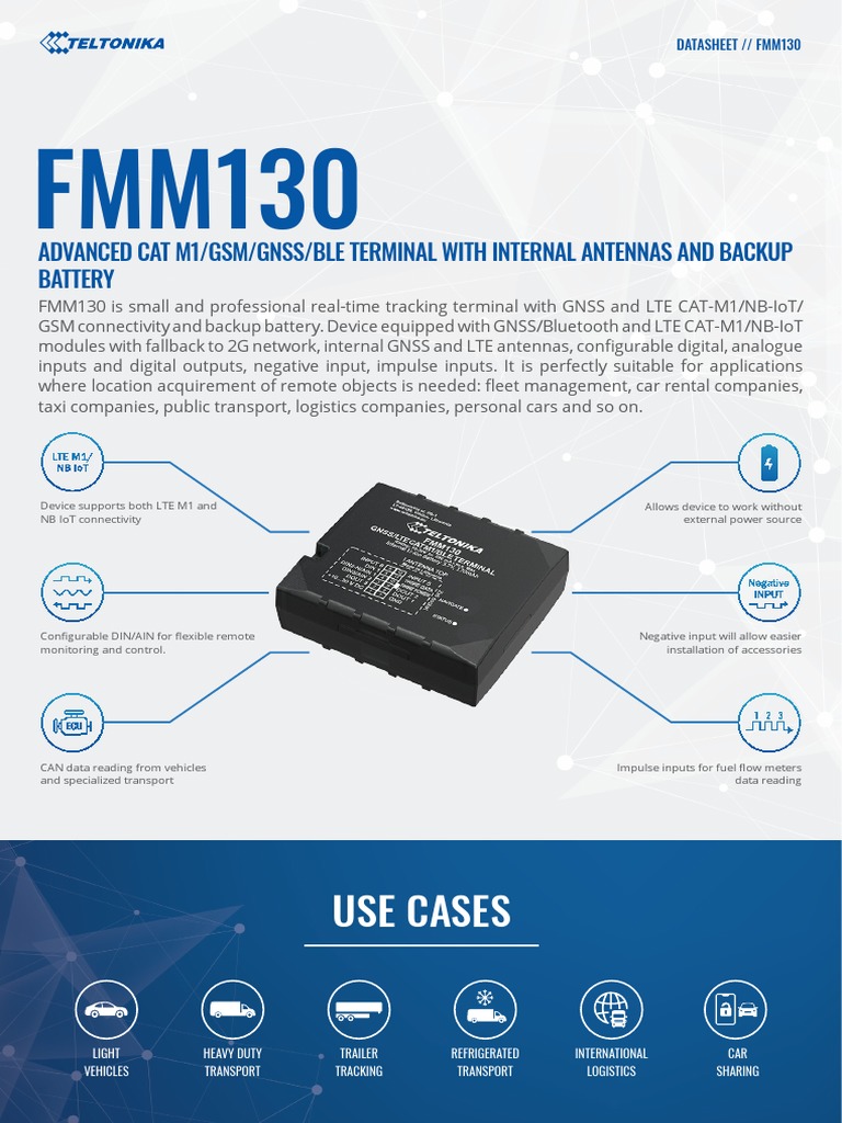 Datasheet FMM130 1.0 Web | PDF | Lte (Telecommunication) | Usb