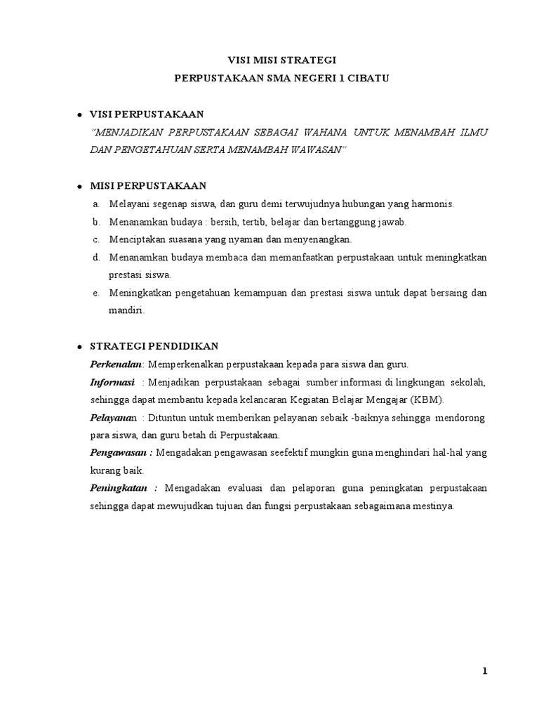 Program Kerja Perpustakaan | PDF