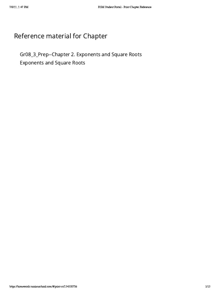 RSM Chapter 2 | PDF | Exponentiation | Logarithm