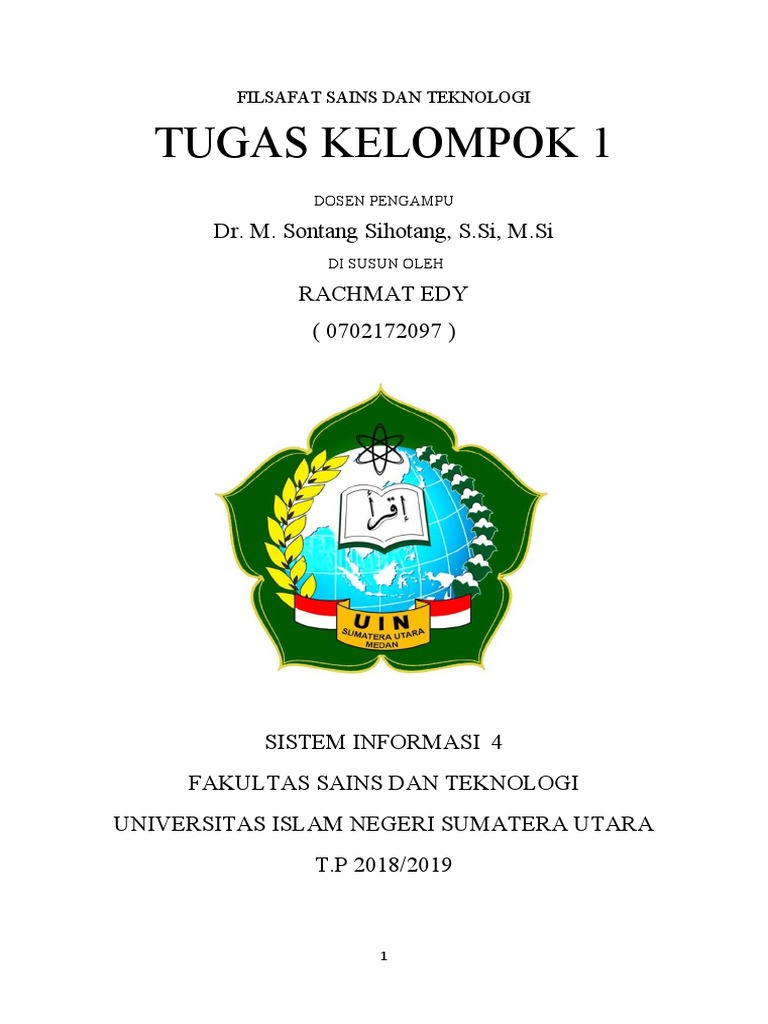 TuKel 1 - Rachmat Edii | PDF | Ilmu Sosial | Filsafat