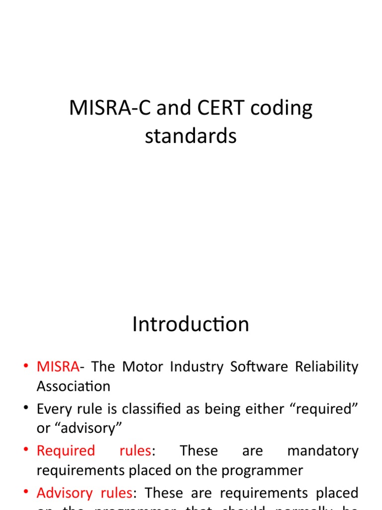MISRA-C | PDF | Pointer (Computer Programming) | Parameter (Computer Programming)
