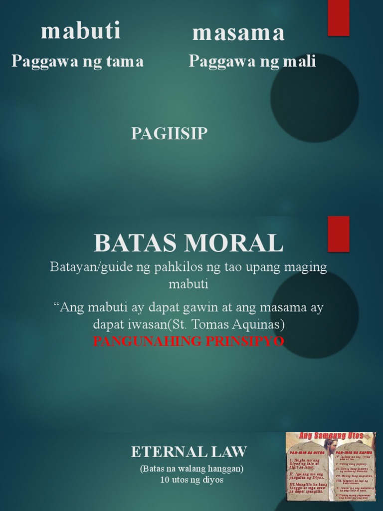 Modyul 2 - Paggawa NG Mabuti at Pag-Iwas Sa Masama | PDF