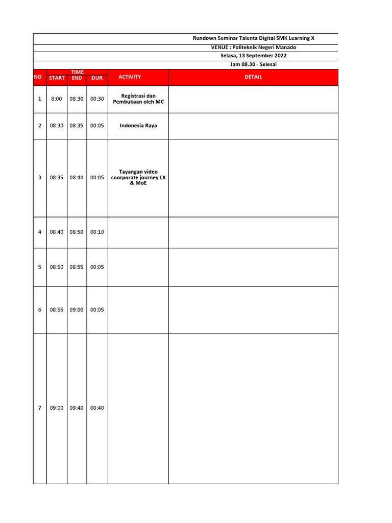 Rundown Seminar | PDF