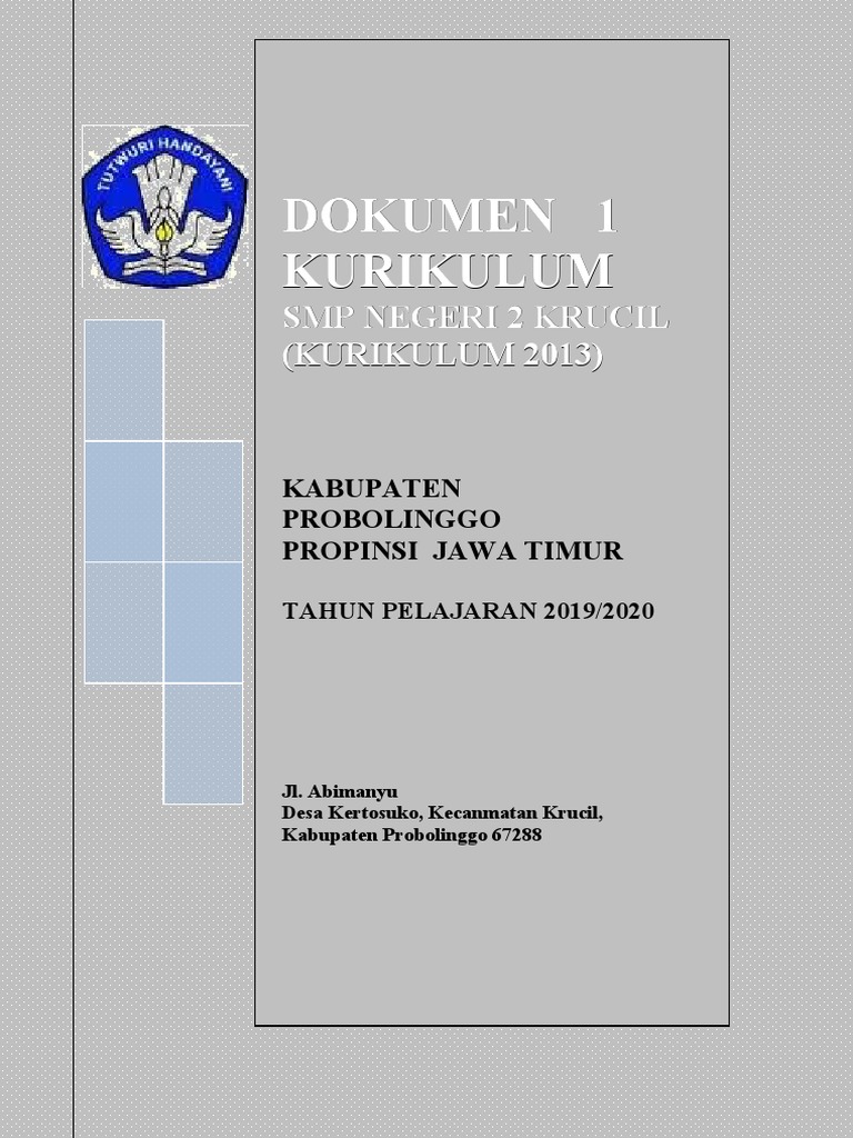 Dokumen KTSP SMPN 2 Krucil 2019-2020 | PDF