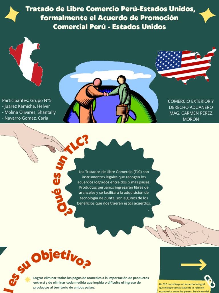 TLC Perú-EEUU: Beneficios y Objetivos | PDF | Comercio | Economias