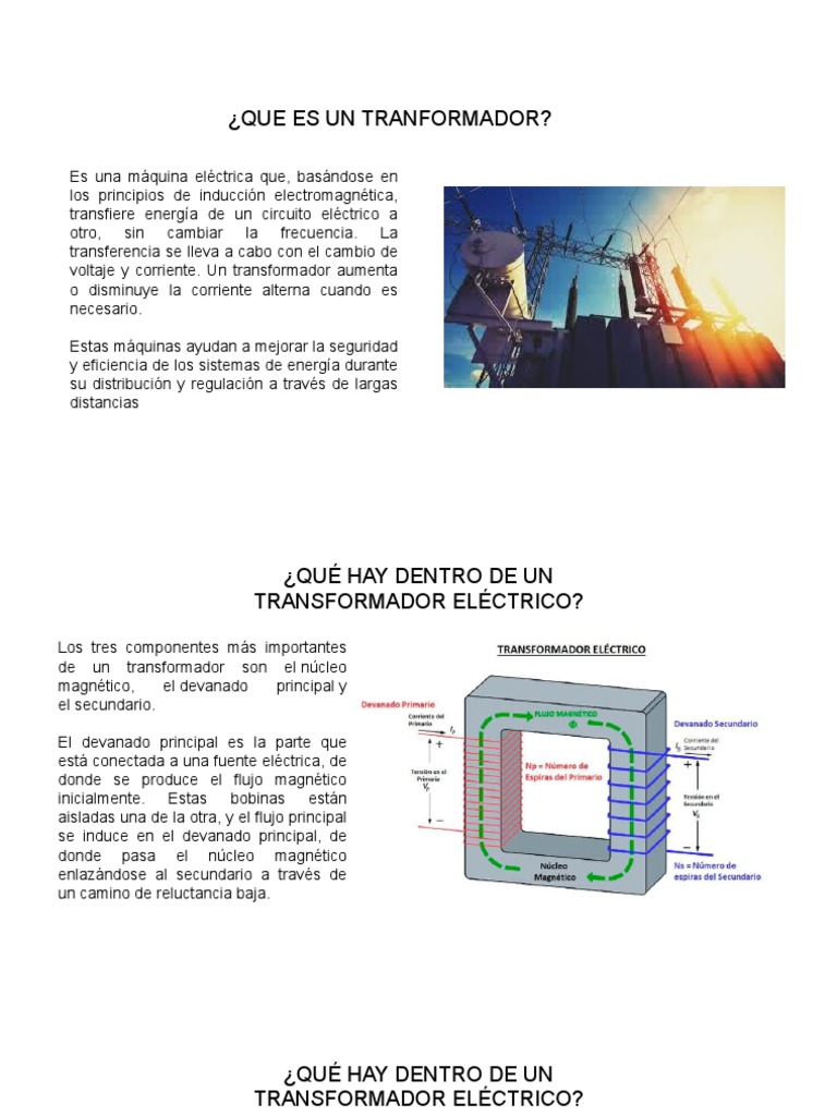 Que Es Un Transformador | PDF | Transformador | Inductor