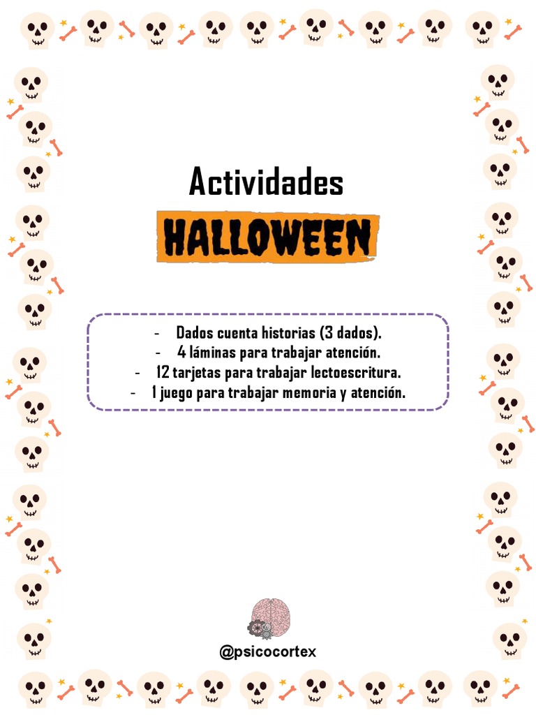 Actividades-Halloween Atención | PDF