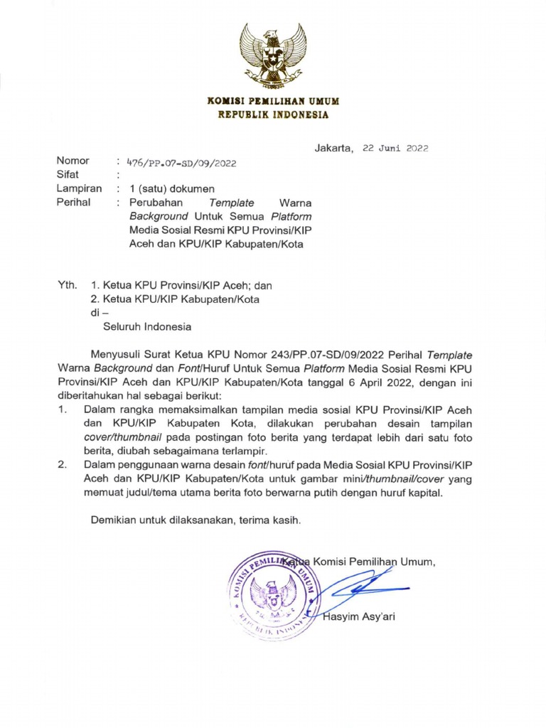 476 Sd Ttd Ketua Perub Template Warna Background Utk Semua Platform